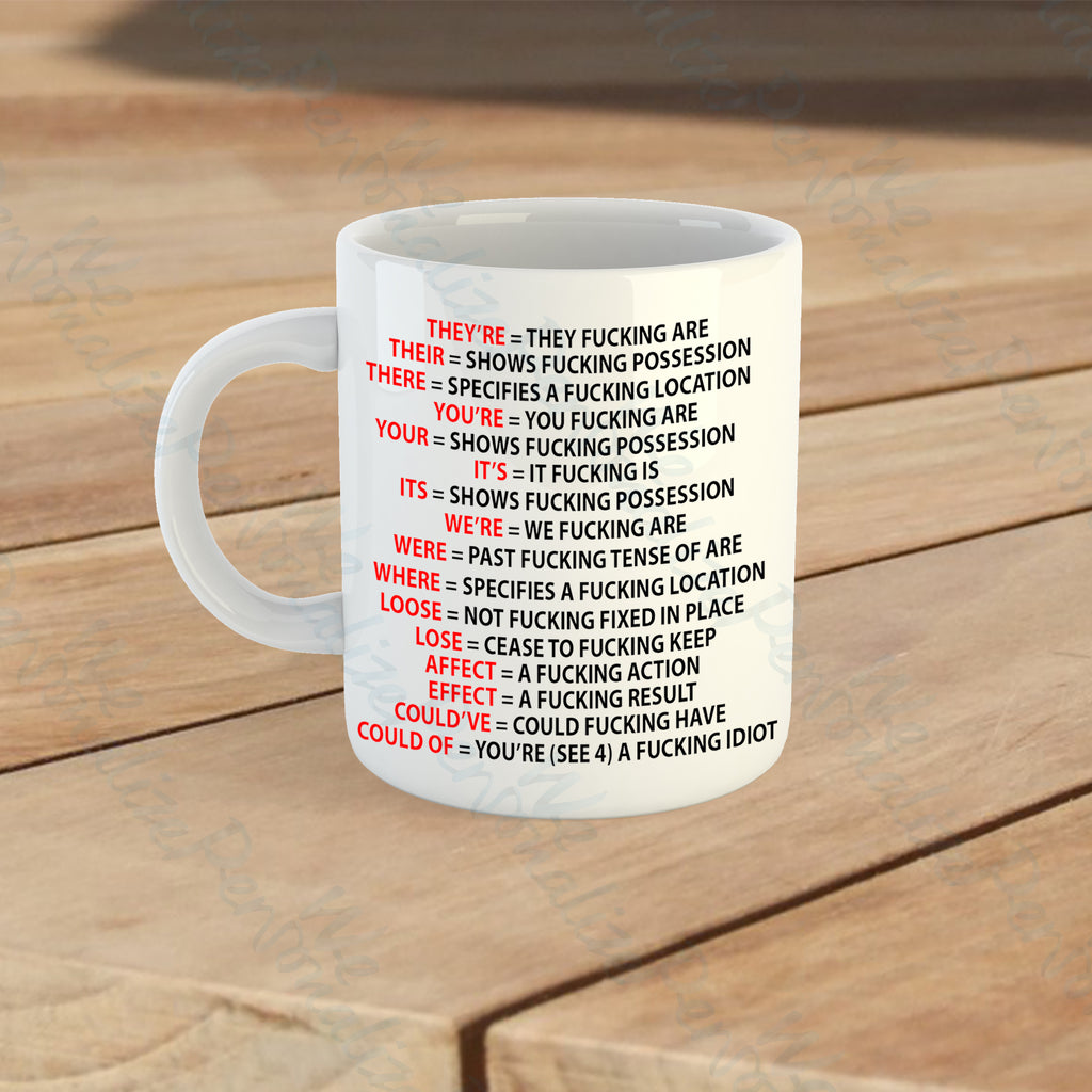 Grammar Mug – WePersonalize